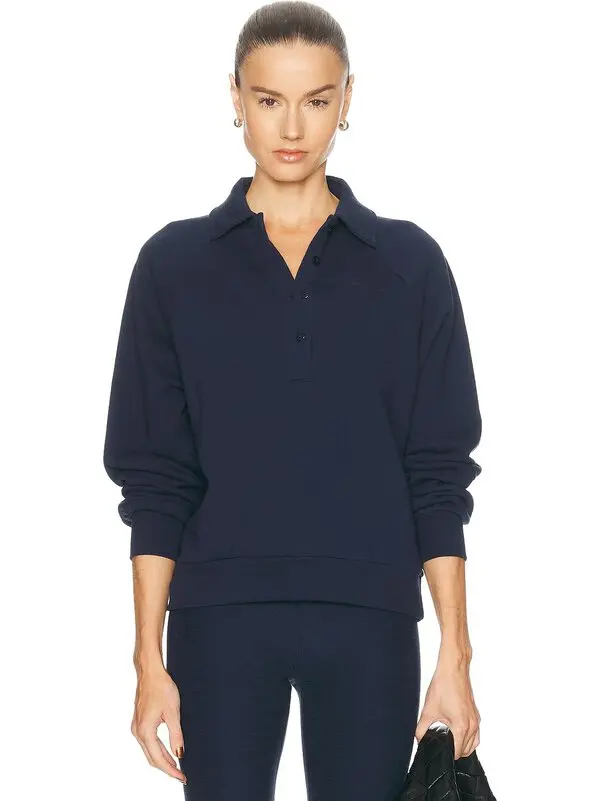 The Upside Collared Polo Top - Navy