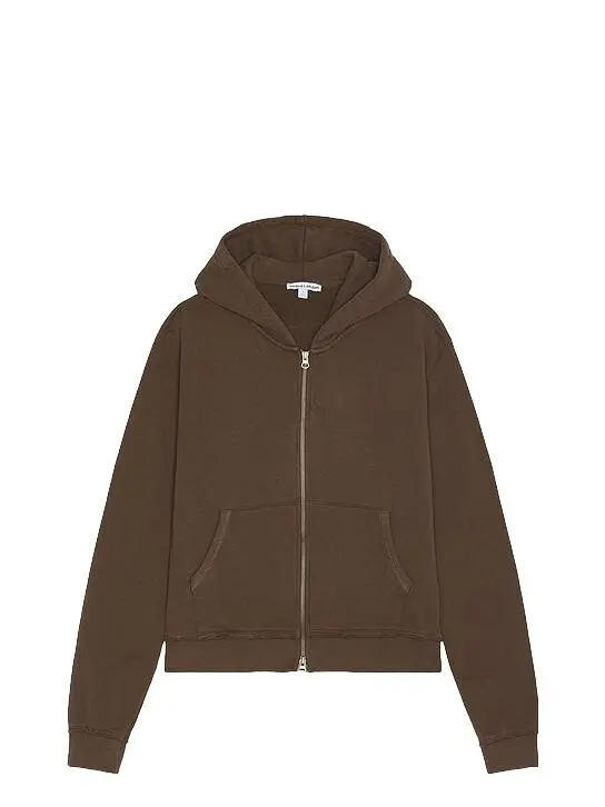 JADED LONDON Mini Monster Zip-up Hoodie - Chocolate Brown