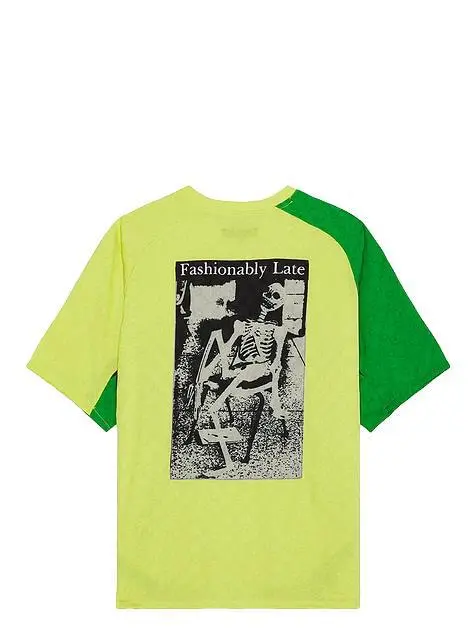 PLEASURES Late Sport Shirt In Lemon, Mint - Yellow