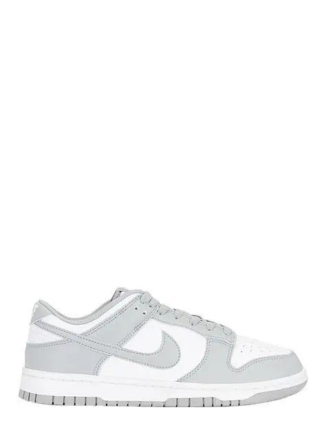 Nike Dunk Low Retro Sneakers - White  Light Smoke Grey  & White