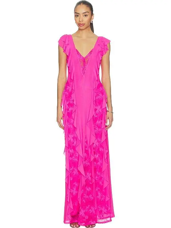 AFRM Trista Dress - Brilliant Pink