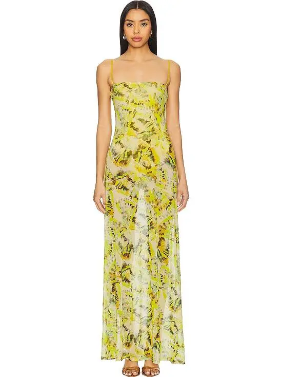 AFRM Shea Dress - Lime Wing