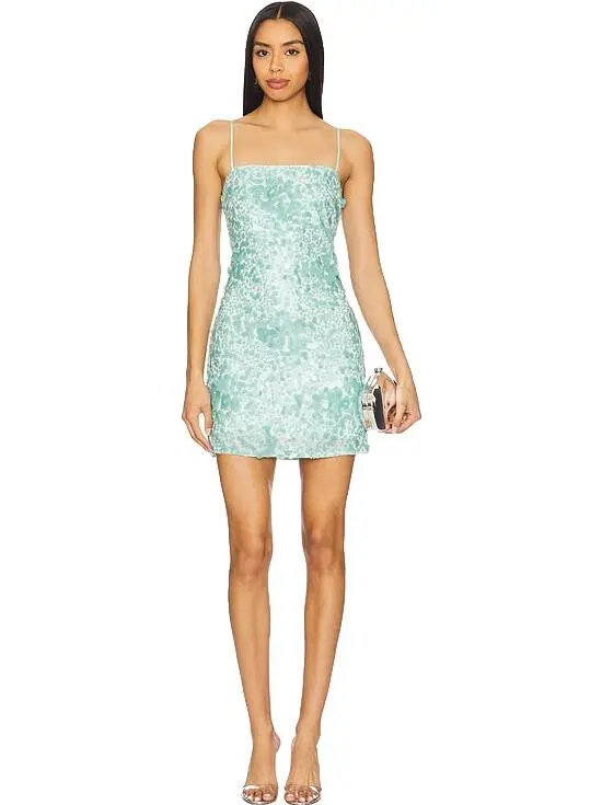 Simkhai Lollie Mini Dress - Seafoam