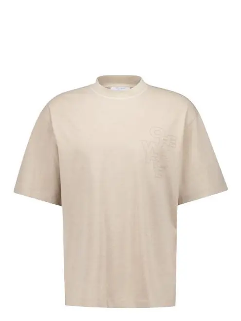 Off-White Outline Arrow Skate T-shirt - Beige