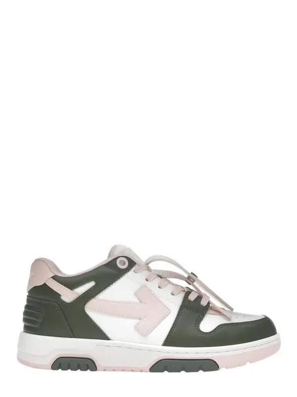 Off-White Out Of Office Low-top Sneakers - White/green/pink