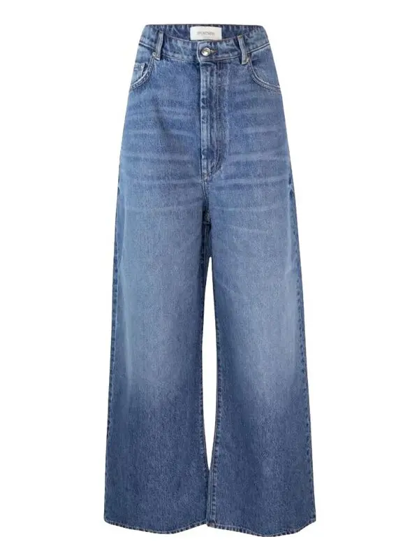 Sportmax Angri Wide Leg Jeans - Blue