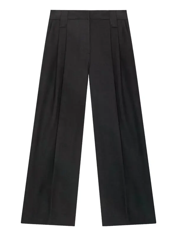 GANNI Pleated Trousers - Black