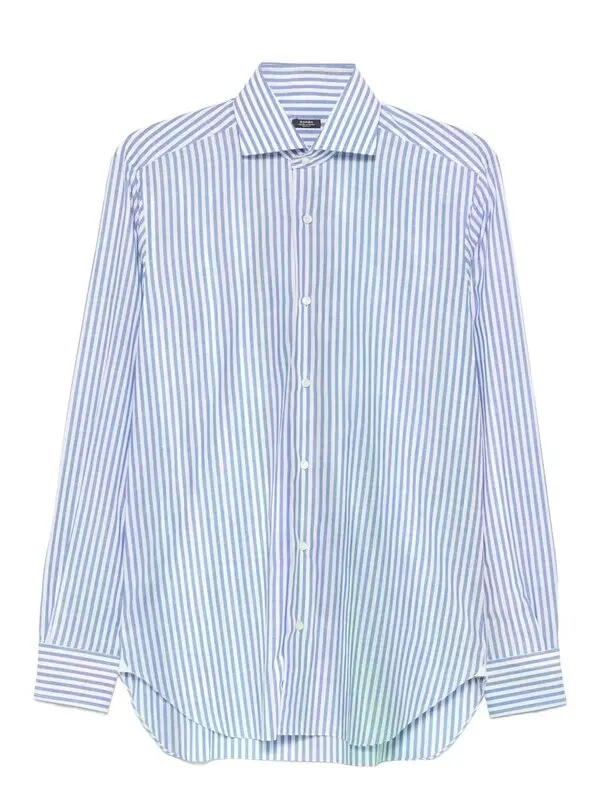 BARBA NAPOLI Striped Shirt - Blue