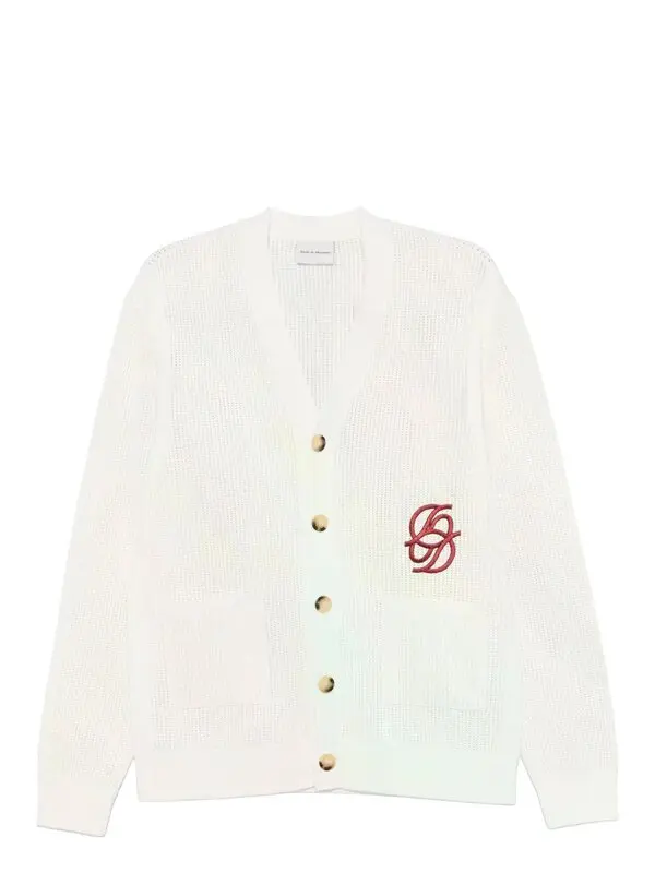 Drole De Monsieur Le Cardigan Monogramme Jacket - White