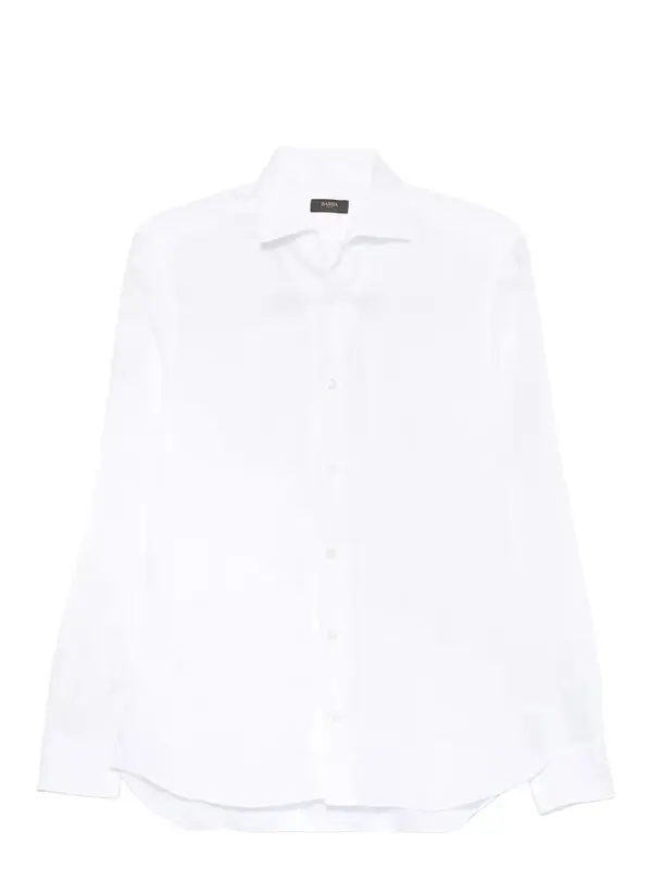 BARBA NAPOLI Linen Shirt - White