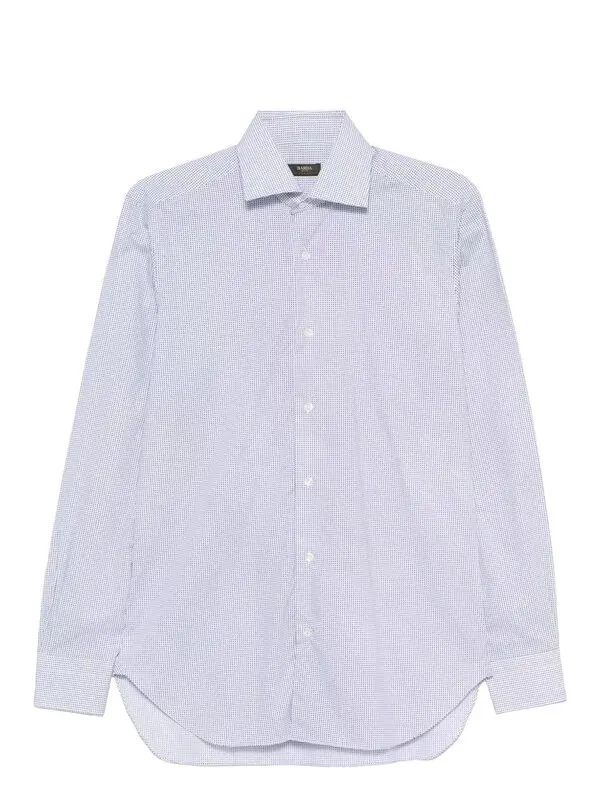 BARBA NAPOLI Patterned Shirt - Blue