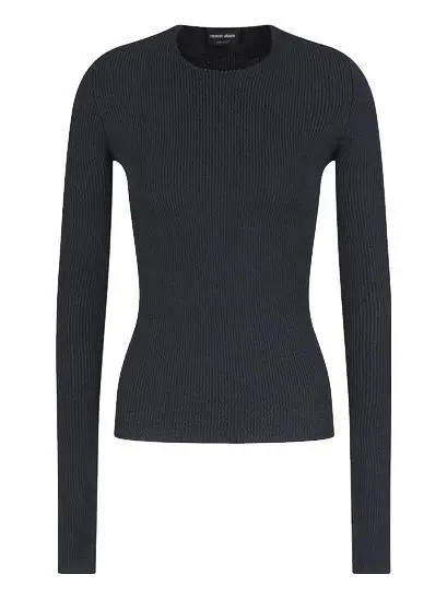 Giorgio Armani Stretch Viscose Blend Jumper - Black / White / Pink / Gray