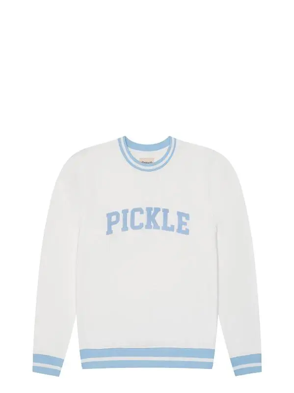 ELLSWORTH + IVEY Elle Collegiate Pickle Sweatshirt - Natural
