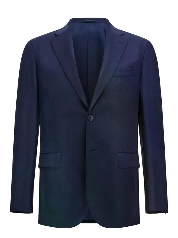 Boggi Milano Virgin Wool Jacket - Blue