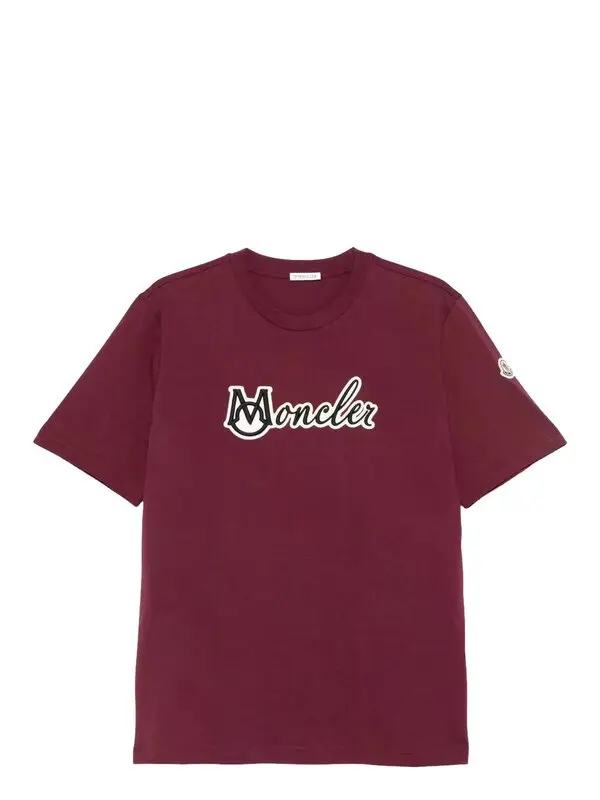 Moncler Logo-patch T-shirt - Red