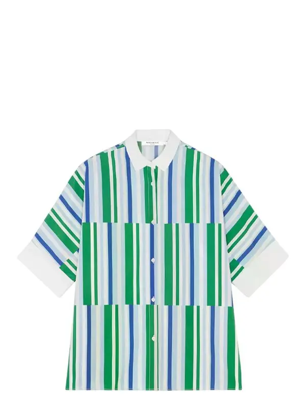 Maison Kitsuné Striped Shirt - Blue