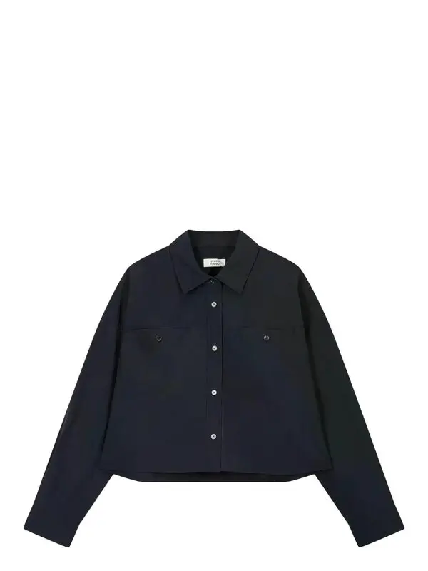 STUDIO TOMBOY Cropped Shirt - Blue
