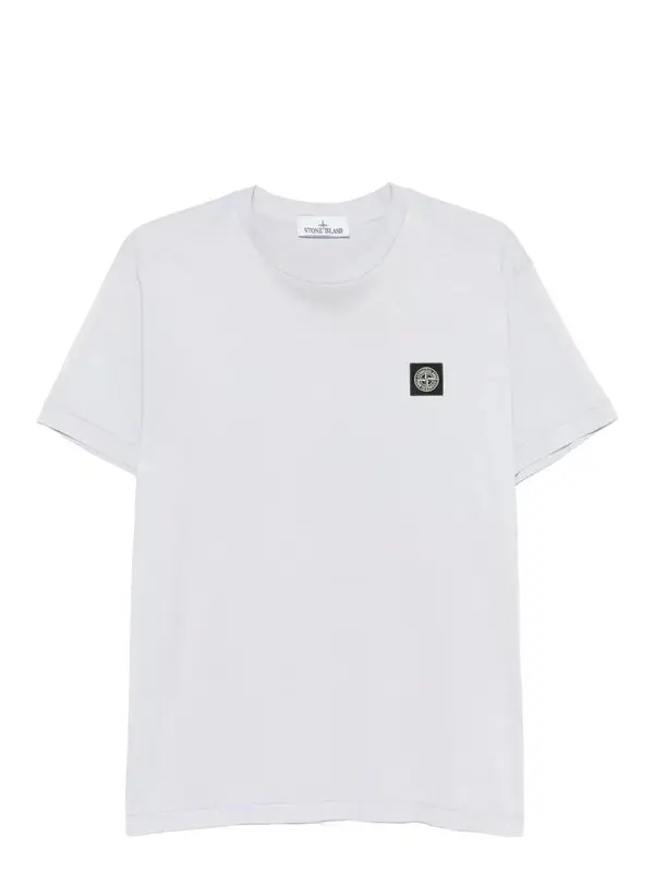Stone Island Logo-patch T-shirt - Purple