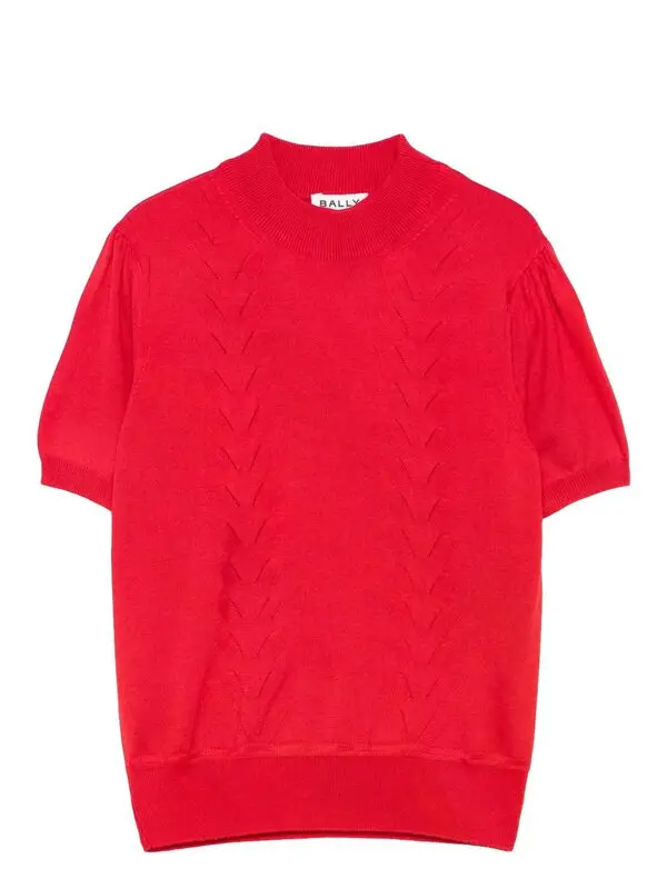 Bally Fine-knit Top - Red