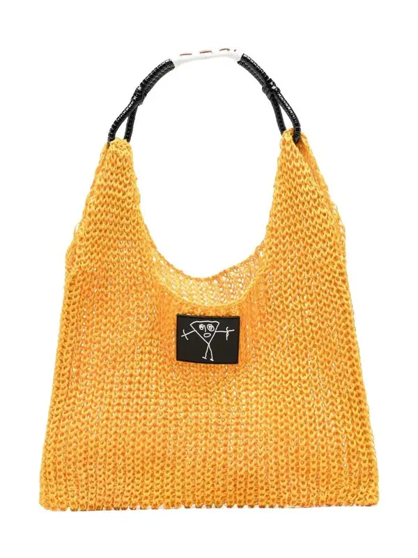 Plan C Knitted Tote Bag - Yellow