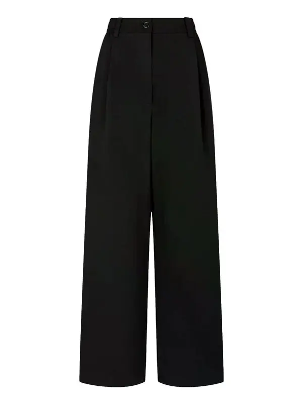 STUDIO TOMBOY Pleat-detail Trousers - Black