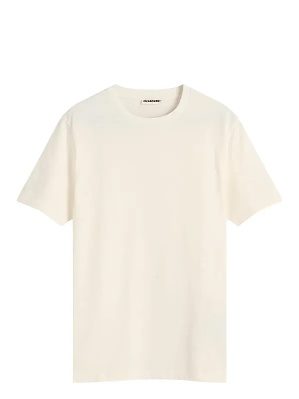 JIL SANDER Back Patch T-shirt - Porcelain