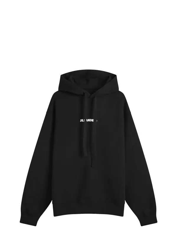 JIL SANDER Logo Hoodie - Black