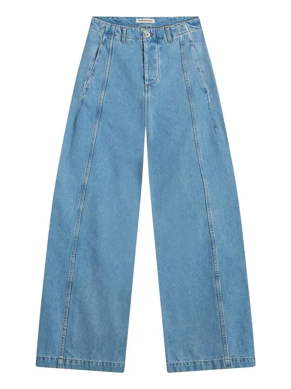 You Must Create Displaced Seam Jeans - Blue