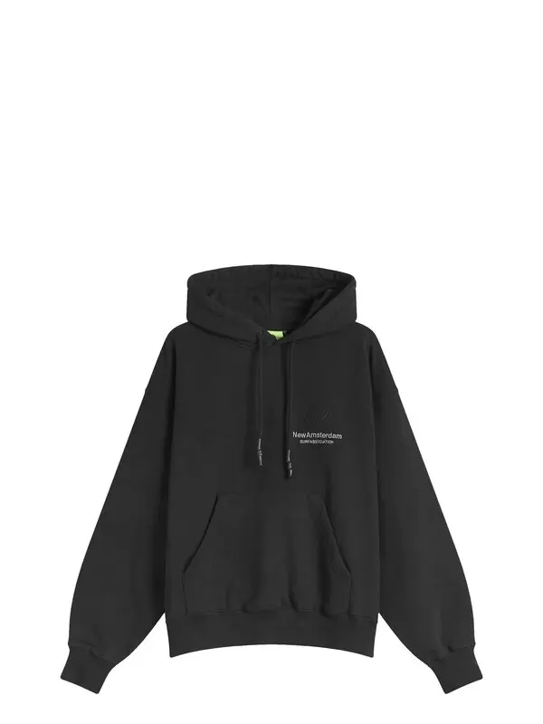 NEW AMSTERDAM SURF ASSOCIATION Logo Hoodie - Black