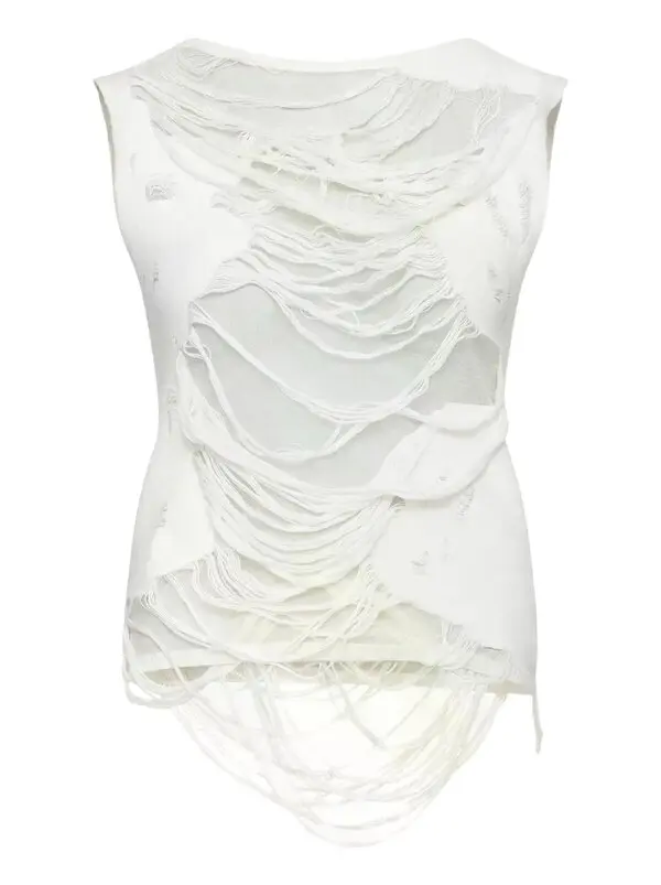 MAISON MARGIELA Distressed Top - White