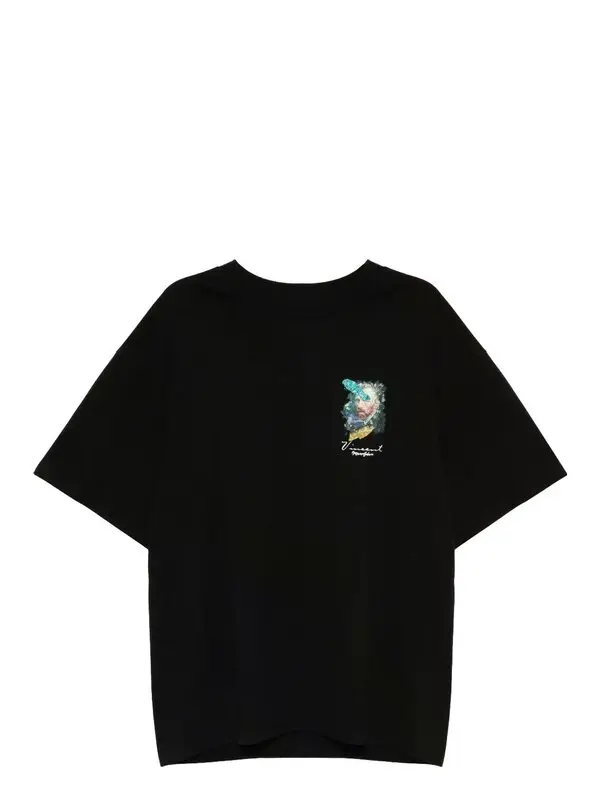 MUSIUM DIV. Graphic-print T-shirt - Black