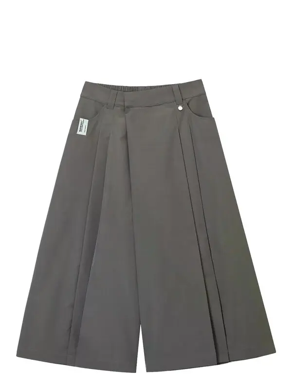 MUSIUM DIV. Pleated Cropped Trousers - Grey