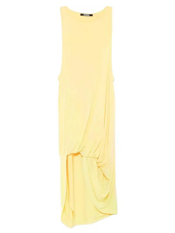 Jacquemus The Peplo Mini Dress - Yellow