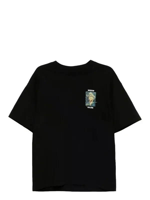 MUSIUM DIV. Graphic-print T-shirt - Black