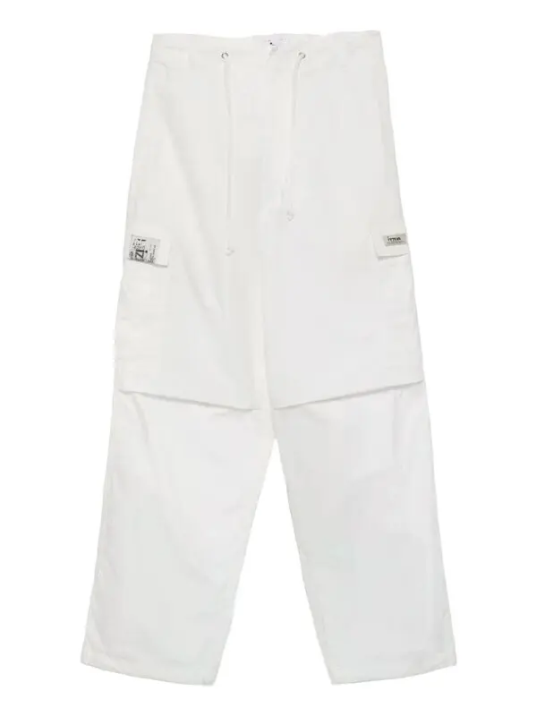 Izzue Cotton Cargo Trousers - White
