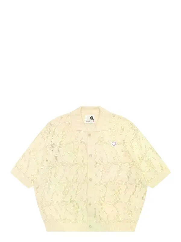 A BATHING APE Aape * Knitted Shirt - Yellow