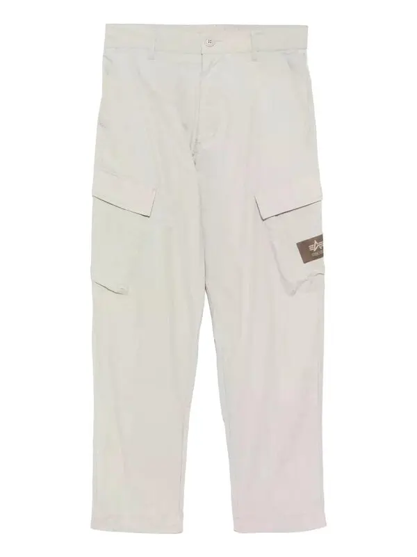 Izzue Logo-patch Trousers - Grey