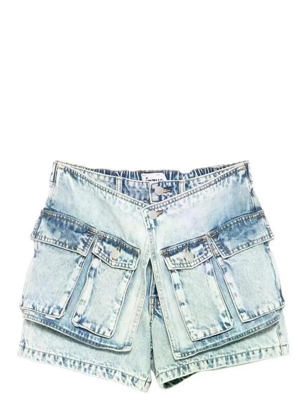 Izzue Light Wash Denim Shorts - Blue