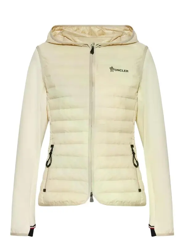 Moncler Logo-print Puffer Jacket - Neutrals