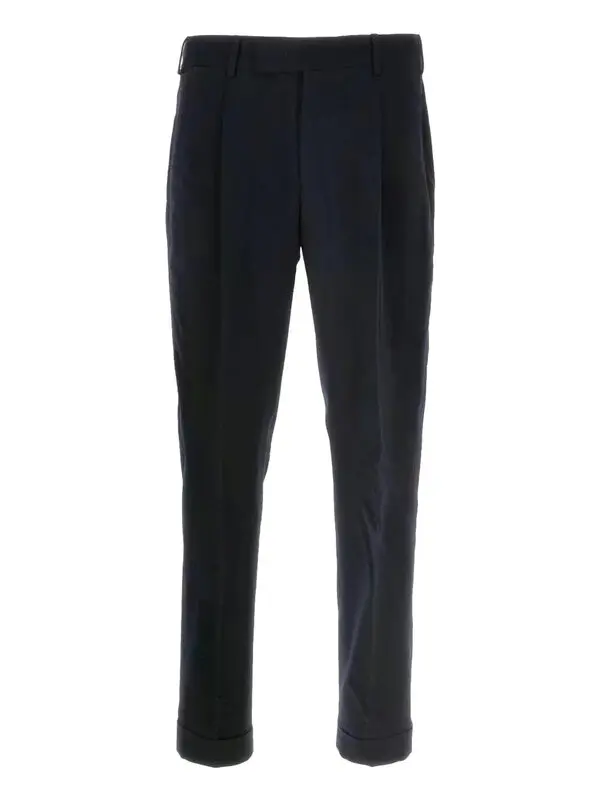PT TORINO Textured-finish Trousers - Blue