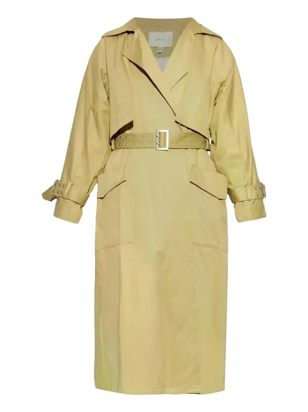 GESTUZ Belted Trench Coat - Neutrals