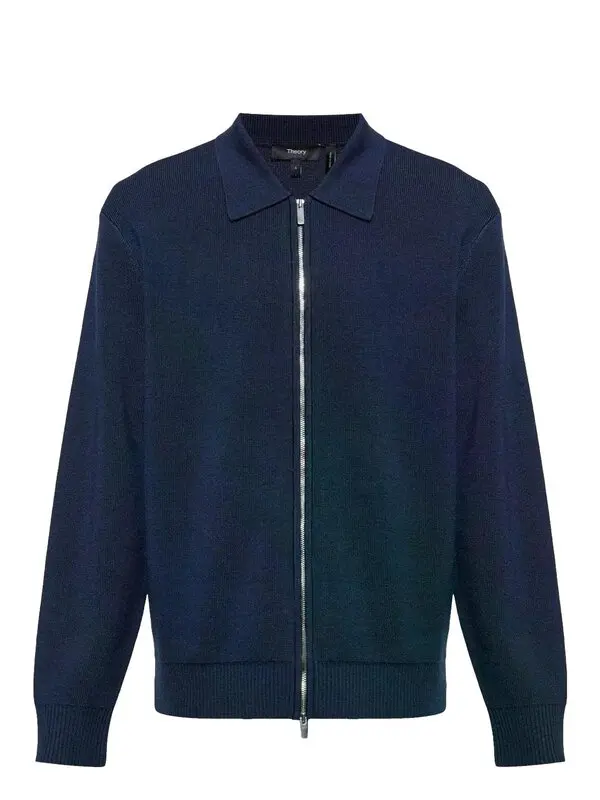 Theory Zip-up Cardigan - Blue