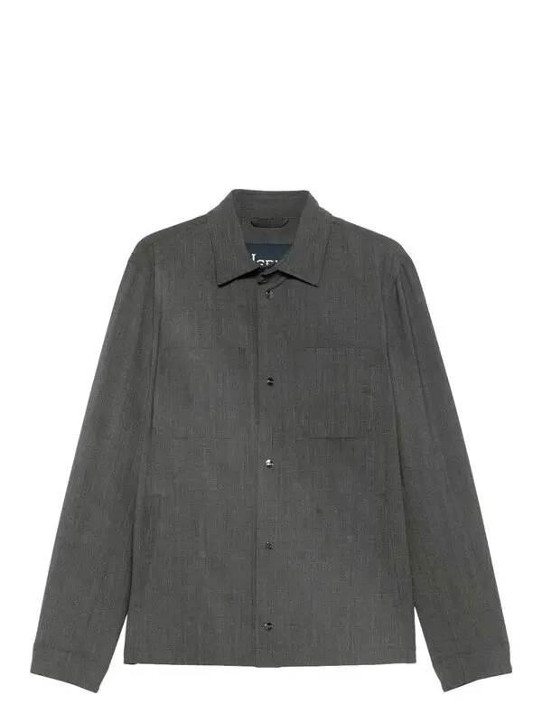 Herno Interlock-weave Shirt Jacket - Grey