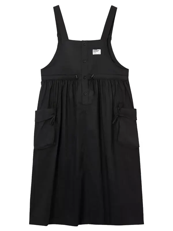 MUSIUM DIV. Logo-patch Midi Dress - Black
