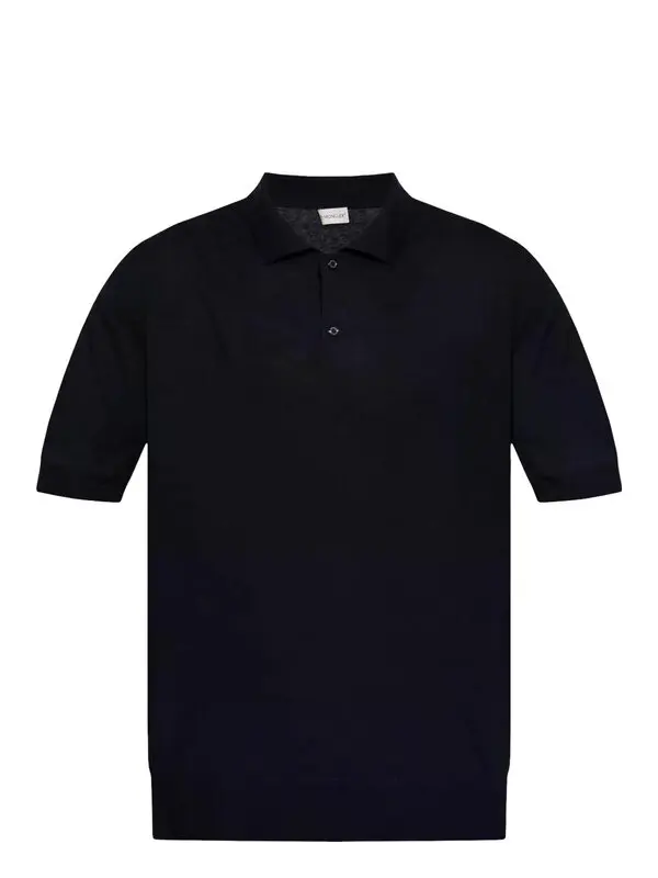 Moncler Logo-appliqué Polo Shirt - Blue