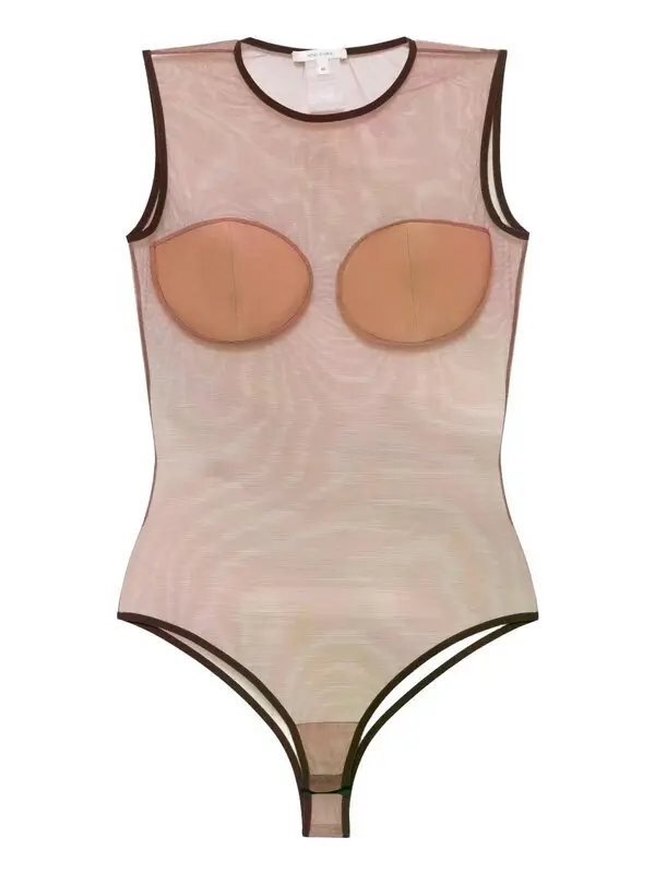 NENSI DOJAKA Camille Bodysuit - Brown