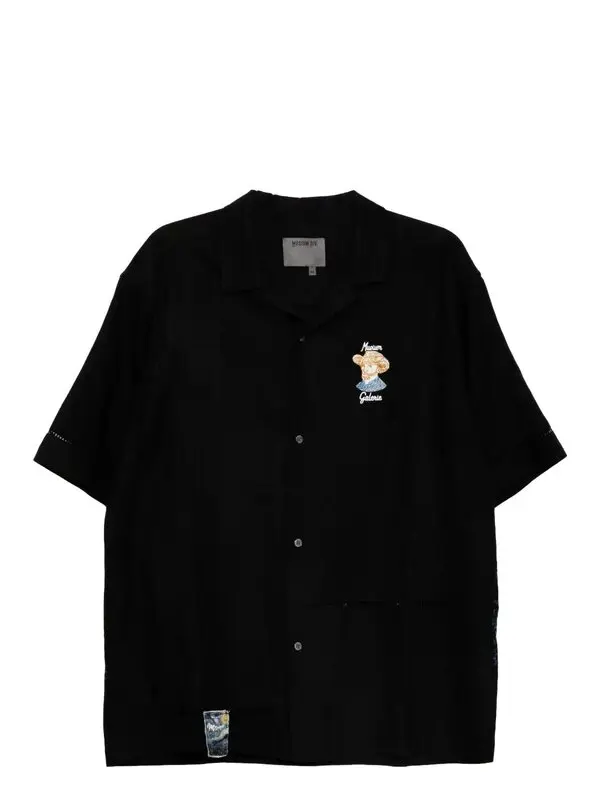 MUSIUM DIV. Logo-embroidered Shirt - Black