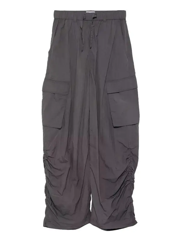 Izzue Drawstring Cargo Trousers - Grey