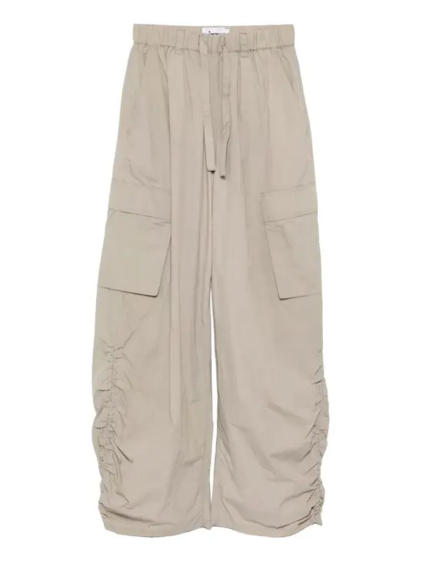 Izzue Drawstring Cargo Trousers - Neutrals