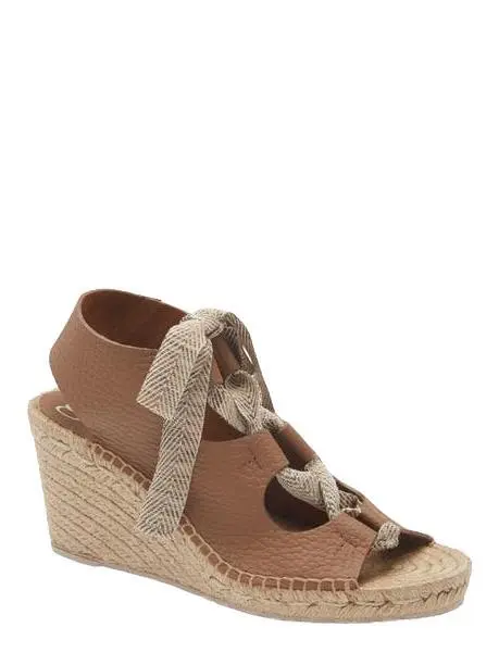 PEDRO GARCIA Otelia Wedge Sandal - Saddle Cervo